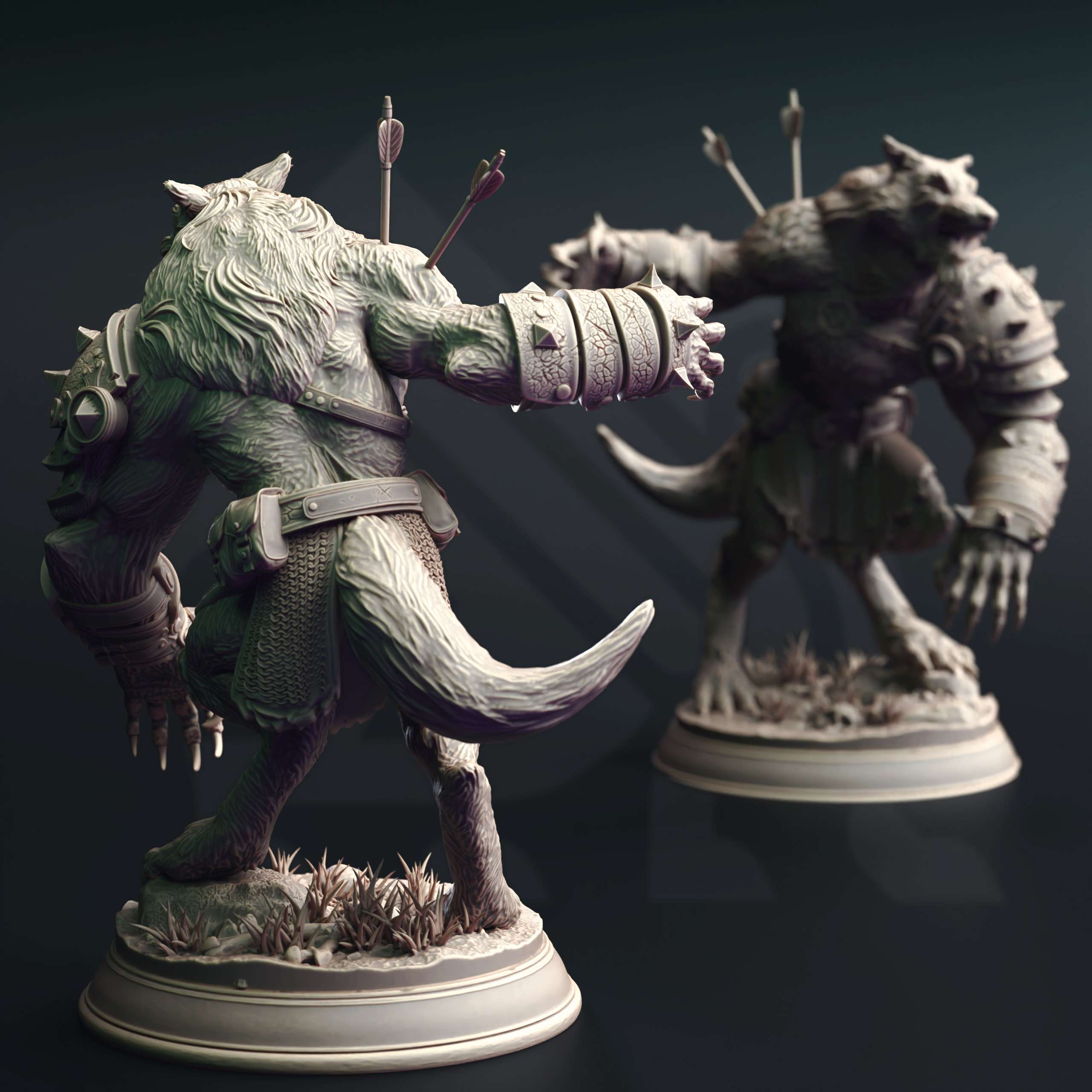 Werewolf Miniatures (3) | Dungeon Forge